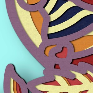 Birds in Love SVG 3D Layer/birds 3D Cut/christmas Birds Paper - Etsy