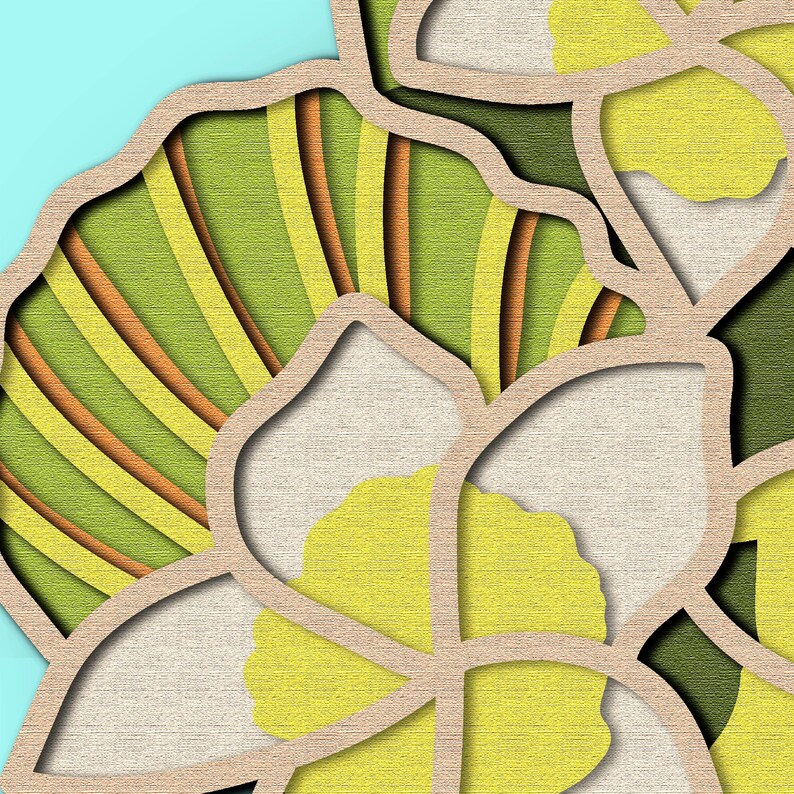 Cocktail Svg 3d Layer/ Cocktail 3D Mandala/ Cocktail Paper - Etsy