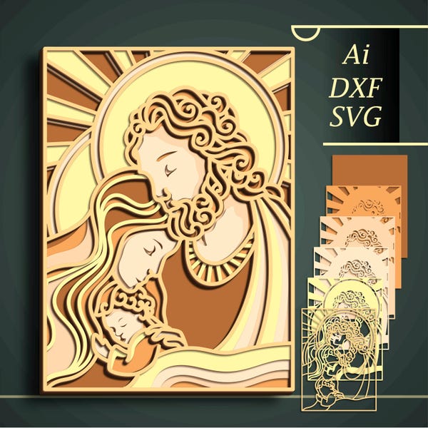 Holy Family Svg - Etsy