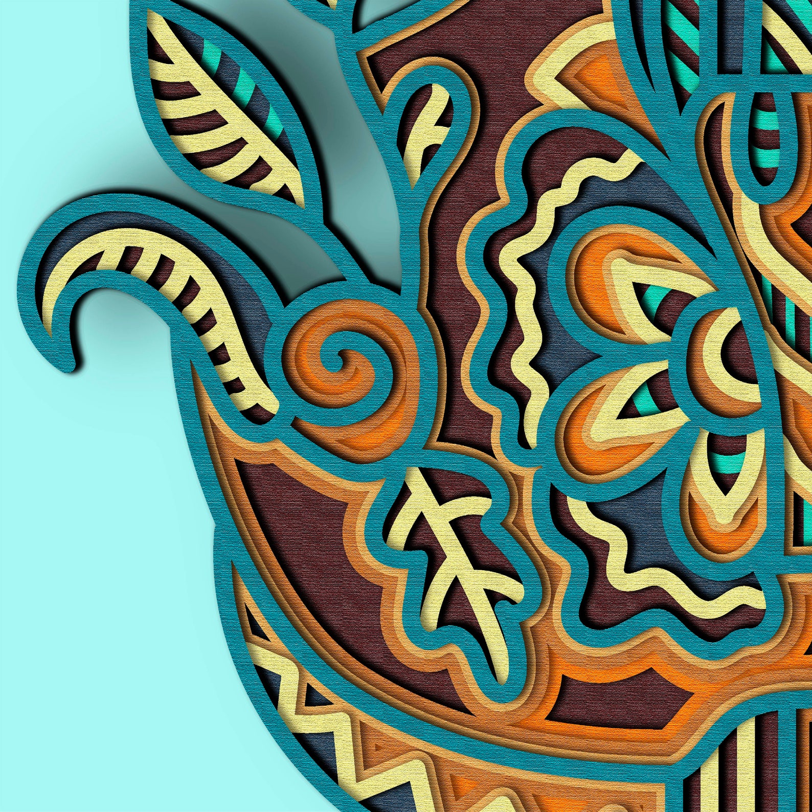 Violin 3D Layer SVG/ Violin 3D Mandala/ Violin Paper Cut/ - Etsy