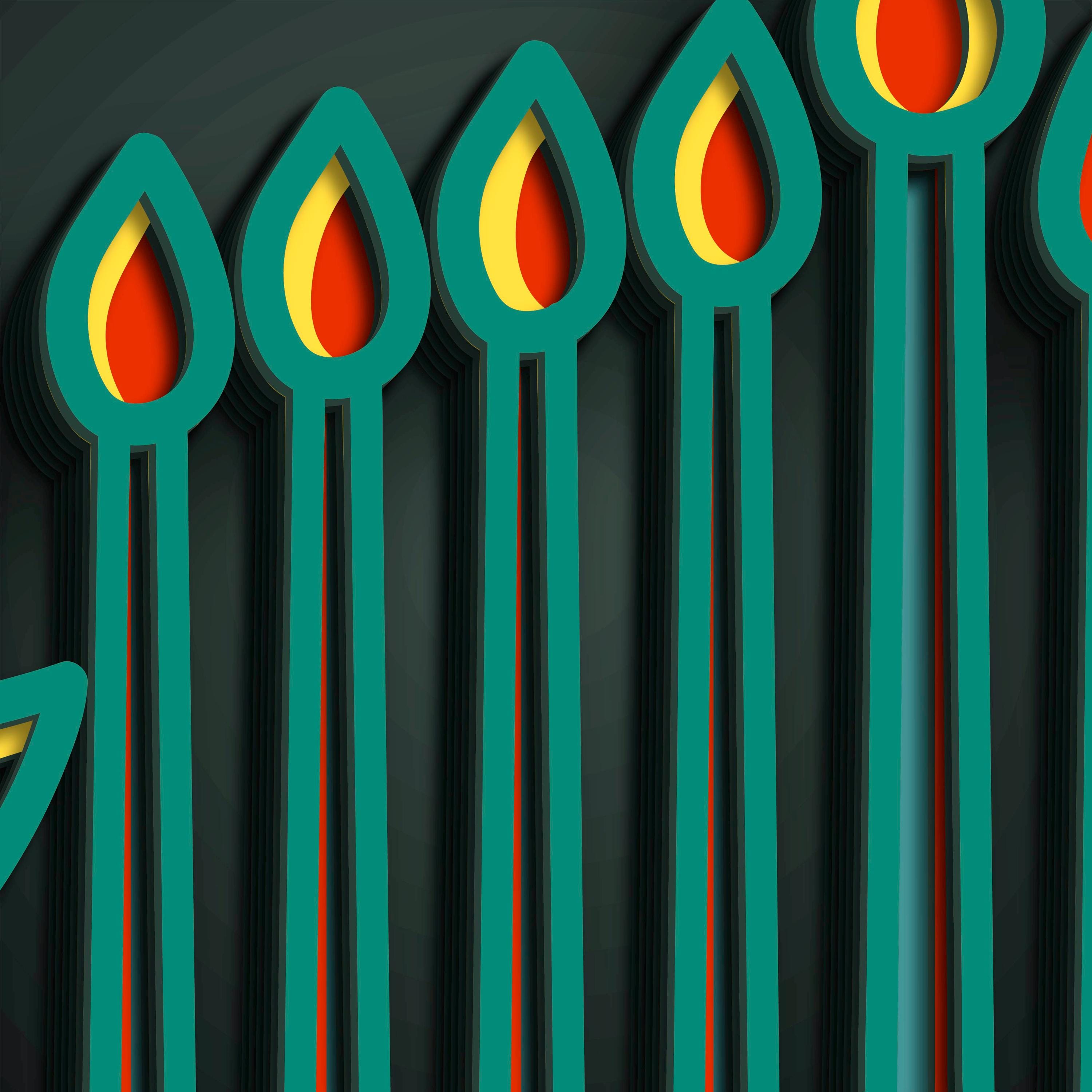 3D Hanukkah Menorah SVG, Multilayer Cut File Cricut&glowforge, Layered ...