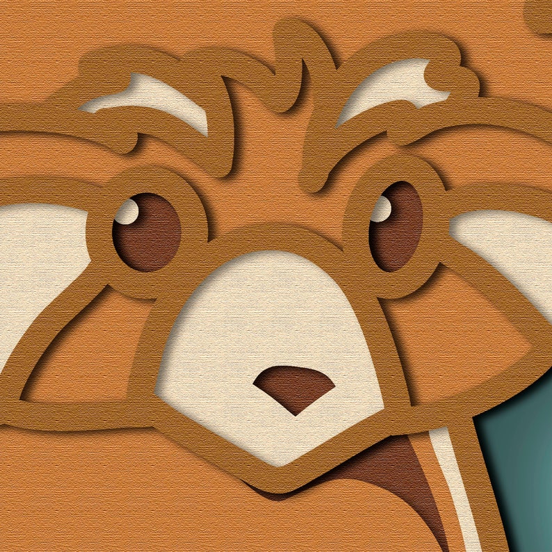 Red Panda 3D Layer Svg/red Panda 3D Cricut/panda Paper | Etsy