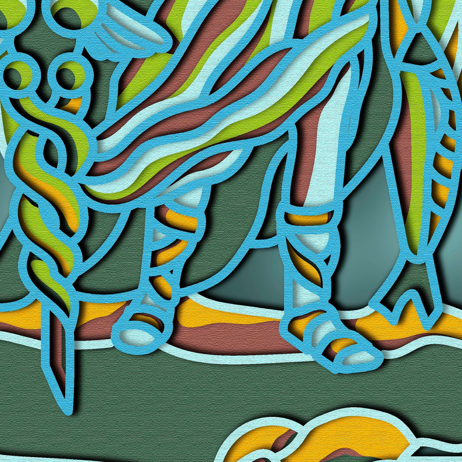 St. Raphael 3D Layer SVG/ St. Raphael 3D Mandala/ St. Raphael Paper Cut ...