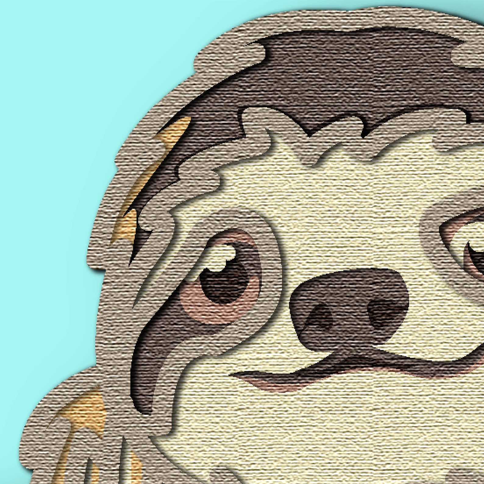 Sloth Multilayer 3D SVG/ Sloth 3D Mandala/ Sloth Paper Cut/ - Etsy