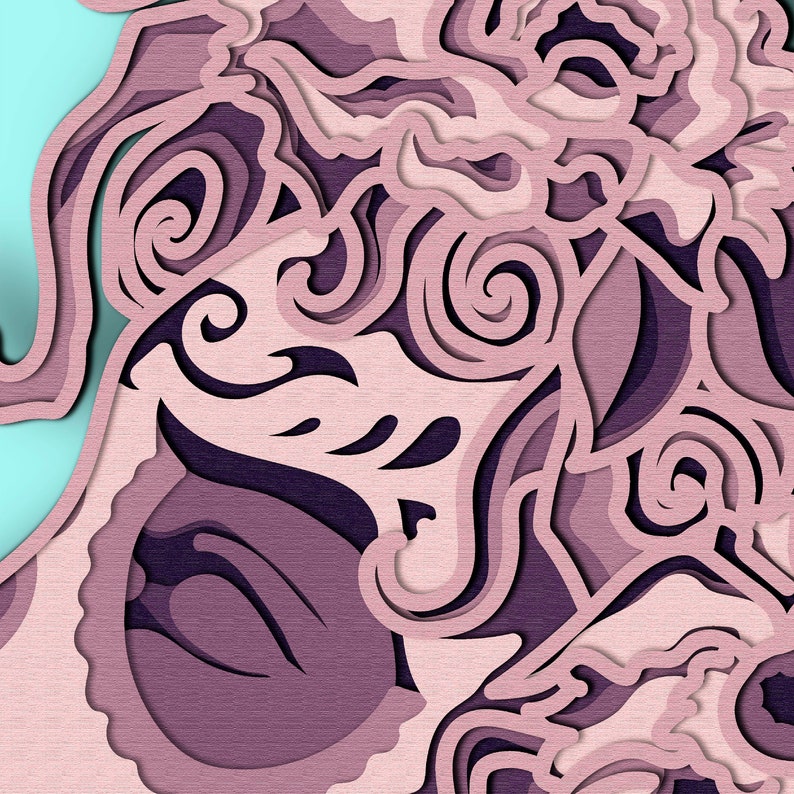 Skull 3D Layer SVG/ Skull 3D Mandala/ Skull Paper Cut/ Plywood | Etsy