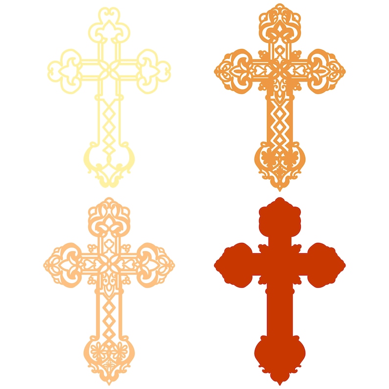 Cross Multilayer 3D SVG/ Cross 3D Mandala/ Cross Paper Cut/ | Etsy