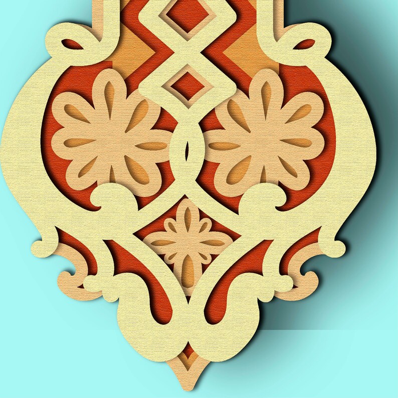Cross 3D Layer SVG/ Cross 3D Mandala/ Cross Paper Cut/ Plywood | Etsy