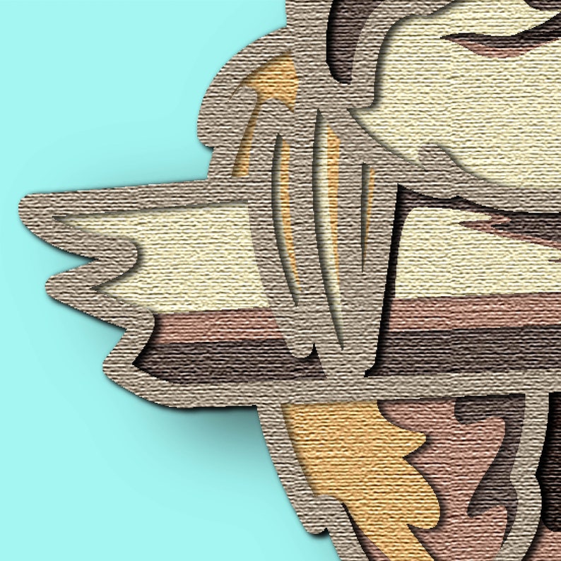 Sloth Multilayer 3D SVG/ Sloth 3D Mandala/ Sloth Paper Cut/ - Etsy