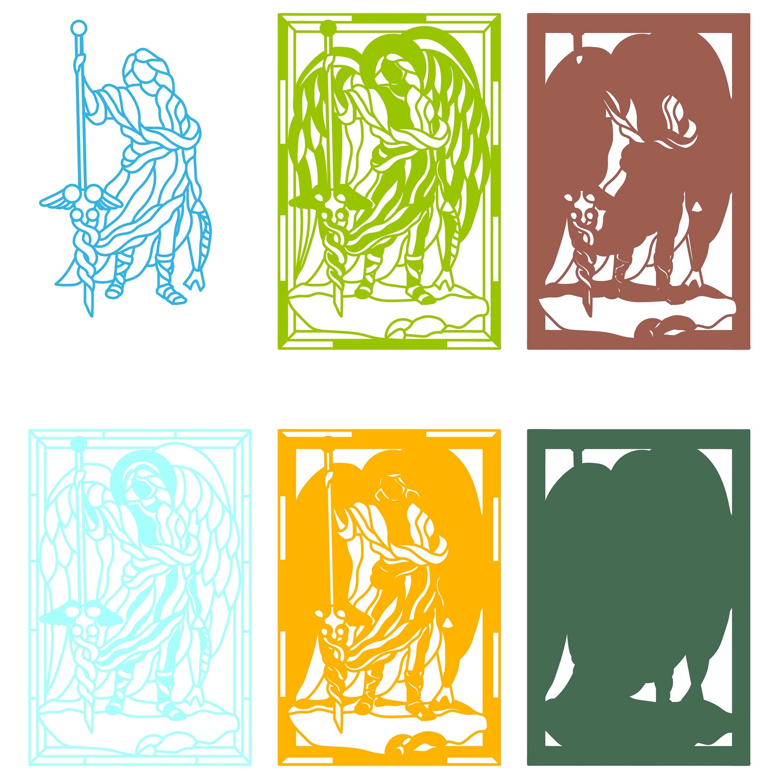 St. Raphael 3D Layer SVG/ St. Raphael 3D Mandala/ St. Raphael Paper Cut ...