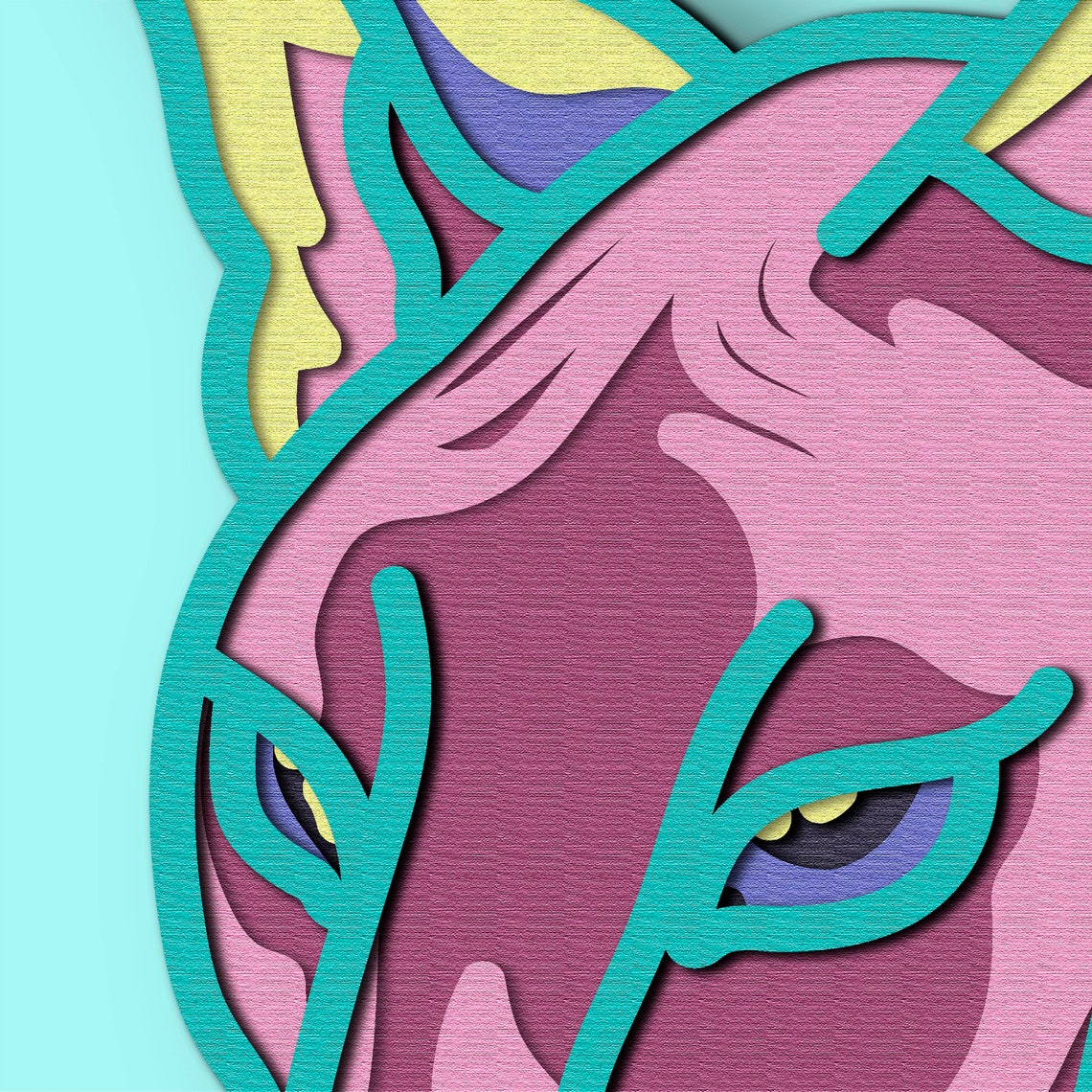 Bastet 3D Layer SVG/ Bastet 3D Mandala/ Bastet Paper Cut/ - Etsy