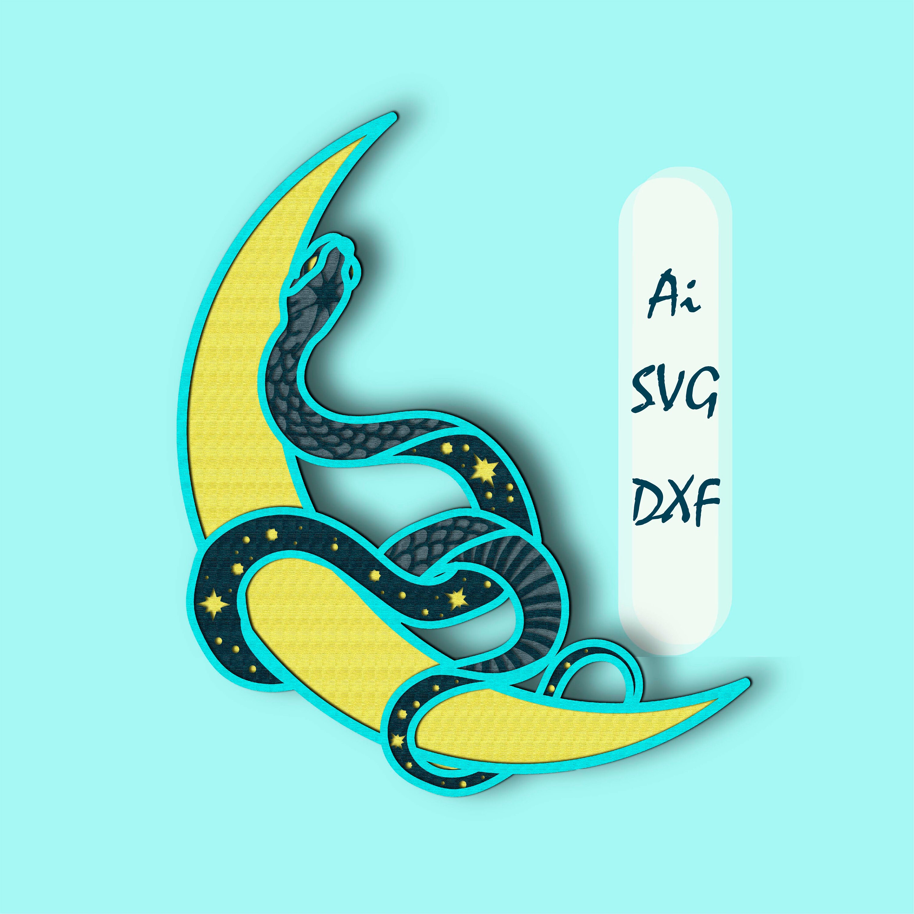 Snake Multilayer 3D SVG/ Snake 3D Cut/ Snake Paper Cut/ - Etsy