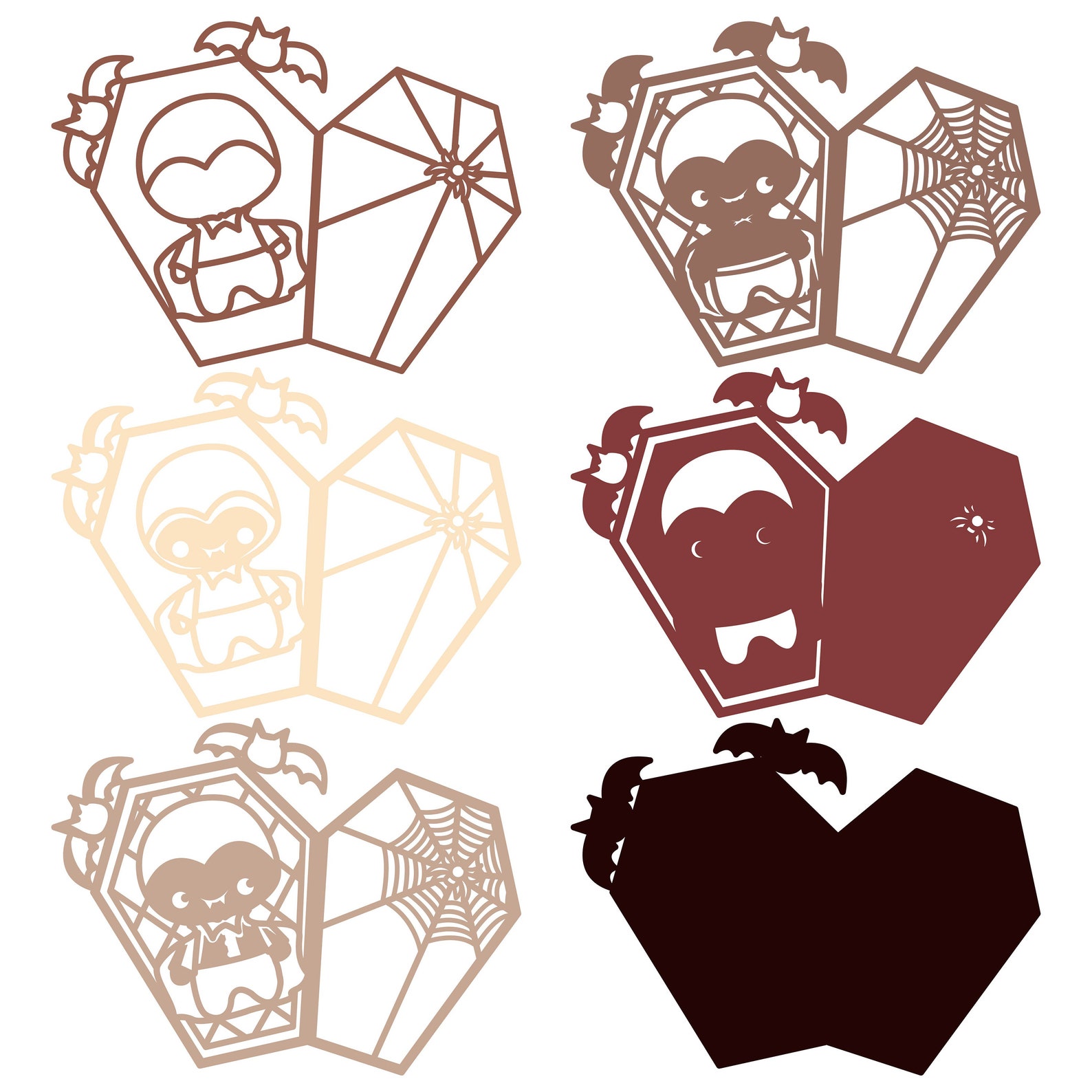 Vampire 3D Layer Svg/vampire 3D Mandala/vampire Paper - Etsy