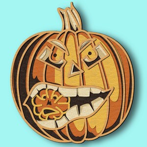 Pumpkin 3D Layer SVG/ Pumpkin 3D Mandala/ Pumpkin Paper Cut/ Plywood ...