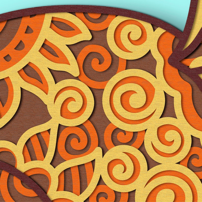 Red Panda 3D Layer Svg/red Panda 3D Mandala/panda Paper - Etsy