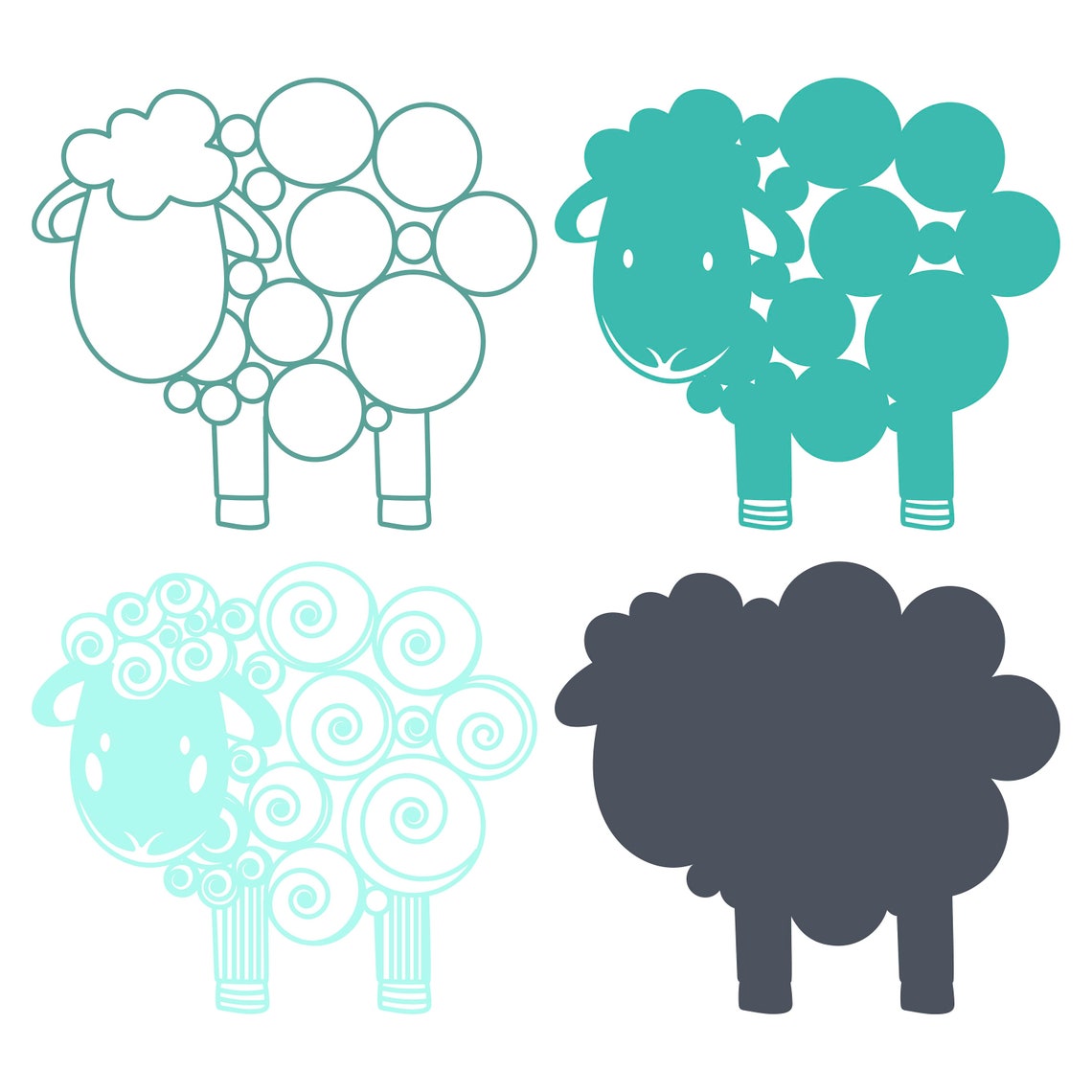Sheep Multilayer 3D SVG/ Sheep 3D Mandala/ Sheep Paper Cut/ - Etsy