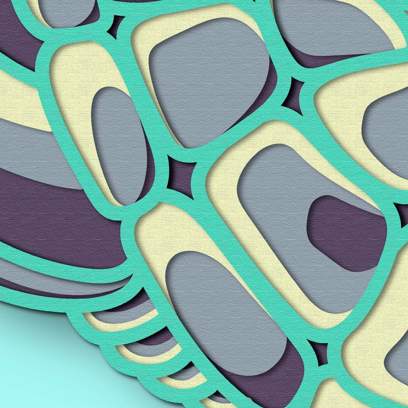 Turtle 3D Layer SVG/ Turtle 3D Cricut/ Turtle Paper Cut/ - Etsy