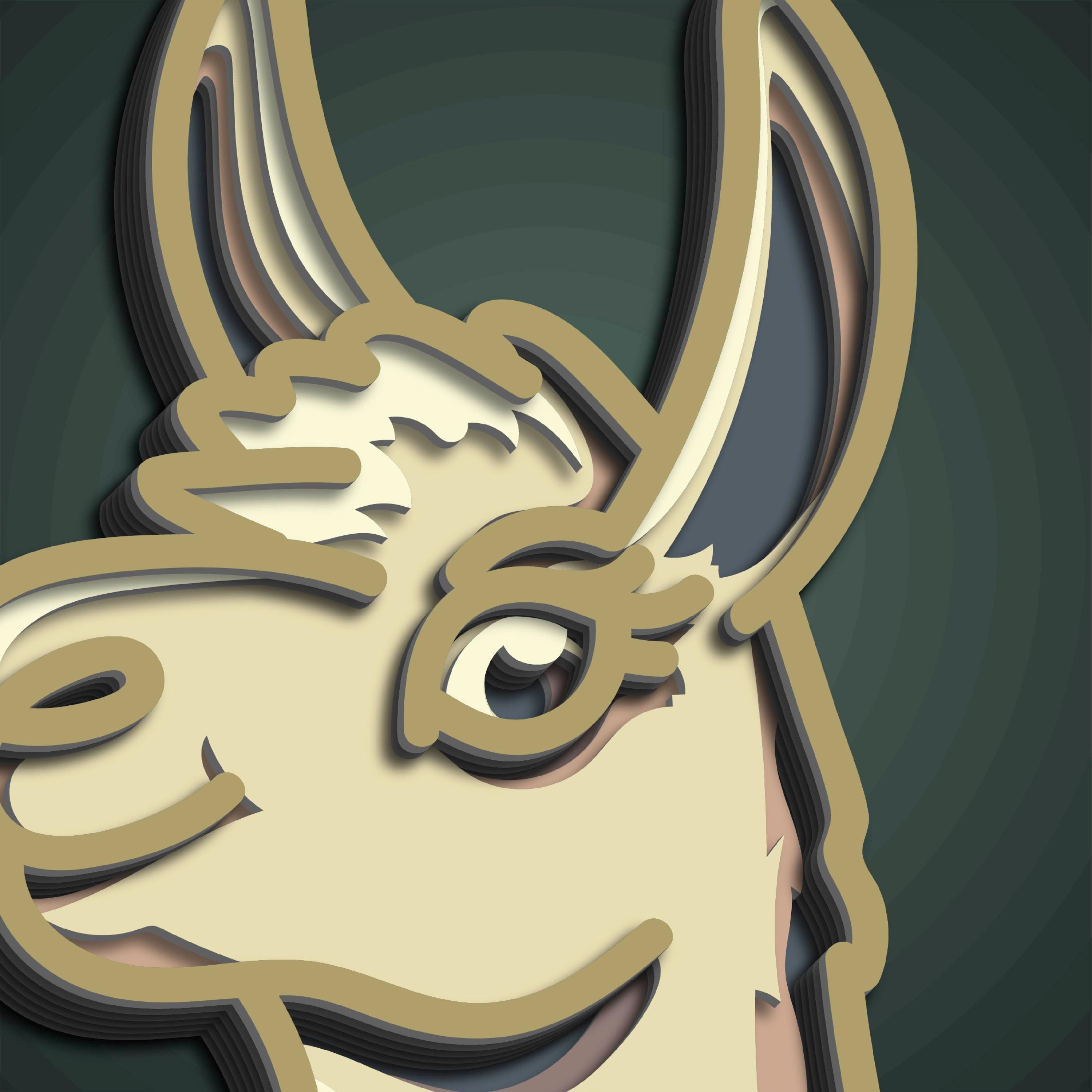 3D Lama SVG/ Multilayer Cut File, Cricut&glowforge, Shadow Box, CNC ...