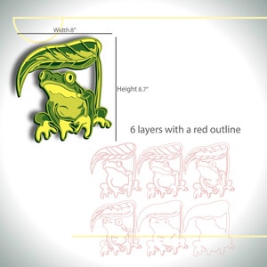 Frog Multilayer / Frog SVG 3D Layer/ Frog Cnc Cut/ Frog Paper Cut ...