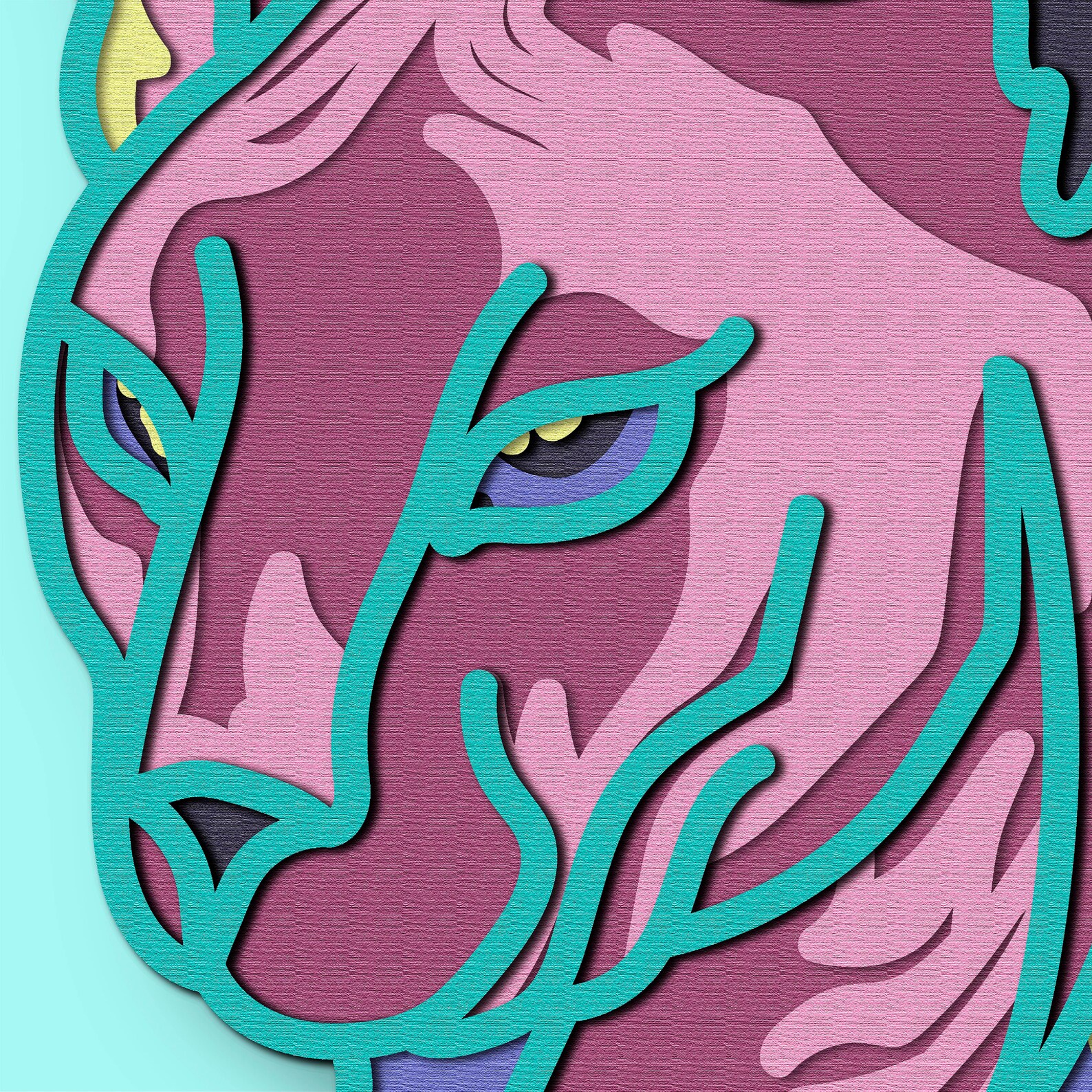 Bastet 3D Layer SVG/ Bastet 3D Mandala/ Bastet Paper Cut/ - Etsy