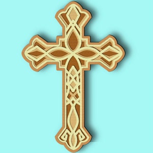Cross Multilayer 3D SVG/ Cross 3D Mandala/ Cross Paper Cut/ Plywood Cut ...