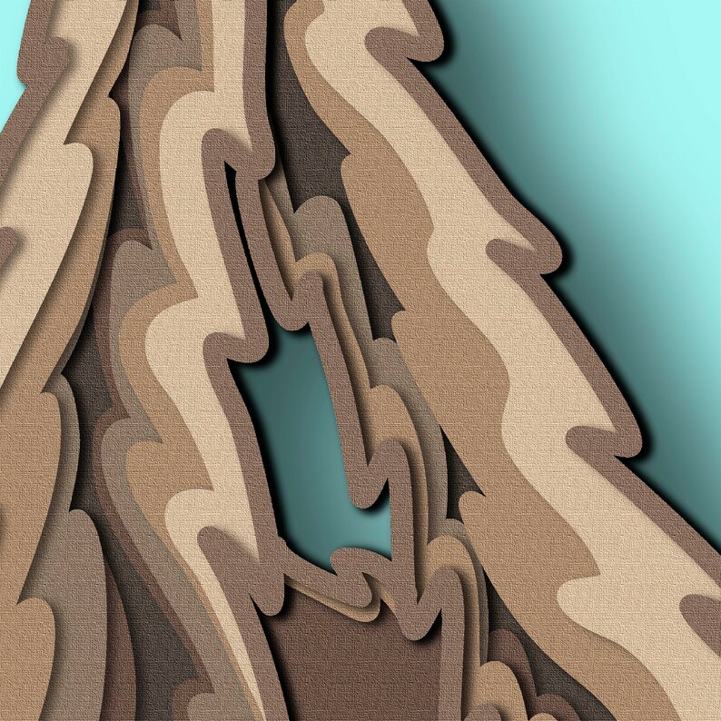 Sloth Multilayer 3D SVG/ Sloth 3D Mandala/ Sloth Paper Cut/ - Etsy