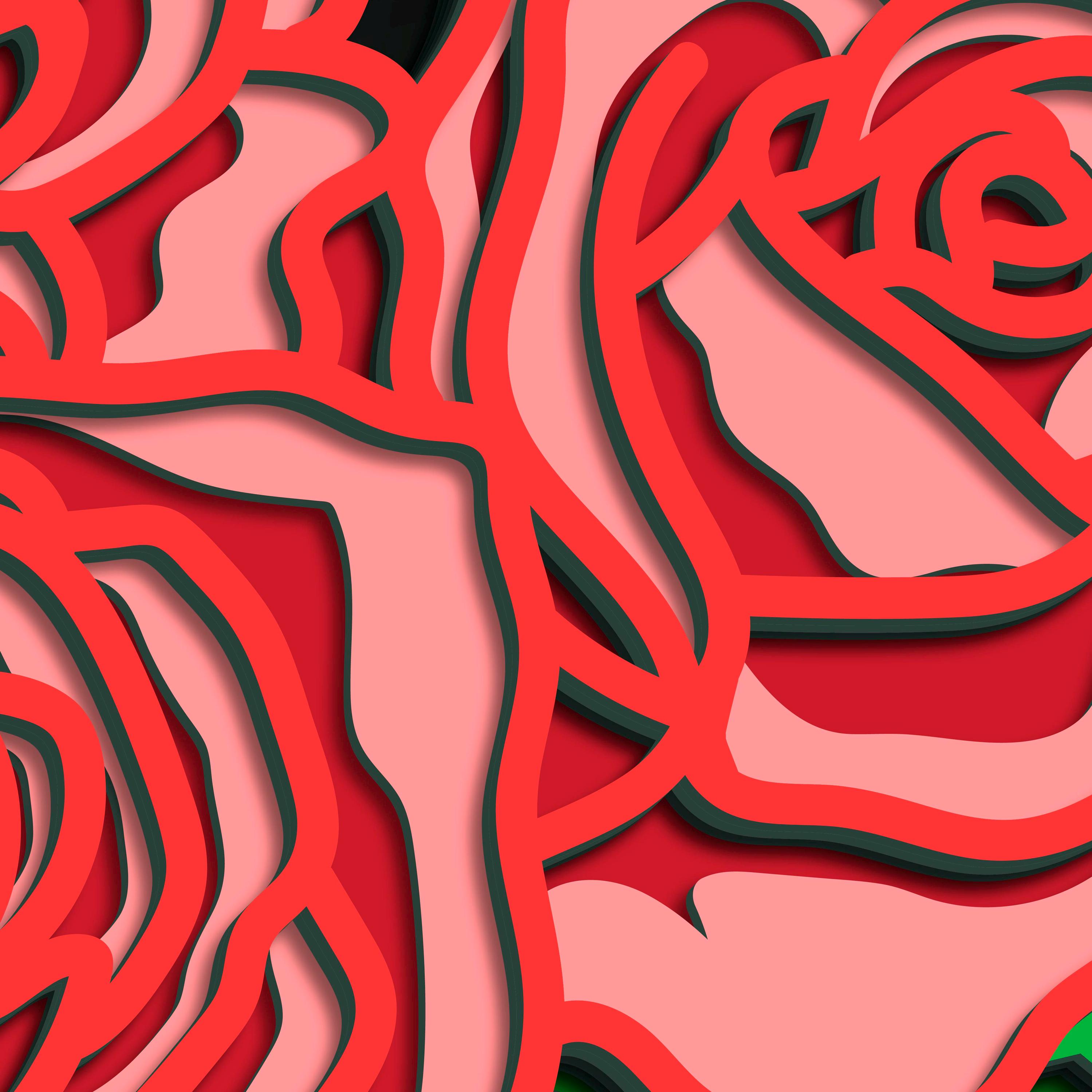 3D Rose SVG, Multilayer Cut File, Cricut&glowforge, Shadow Box, CNC ...
