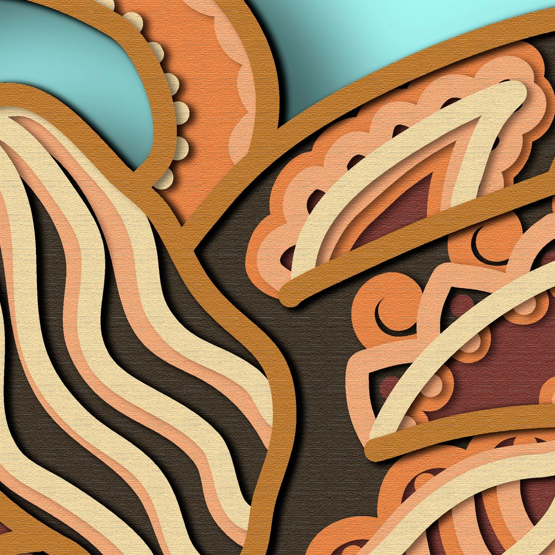 Angel 3D Layer Svg/angel 3D Mandala/angel Paper Cut/plywood - Etsy