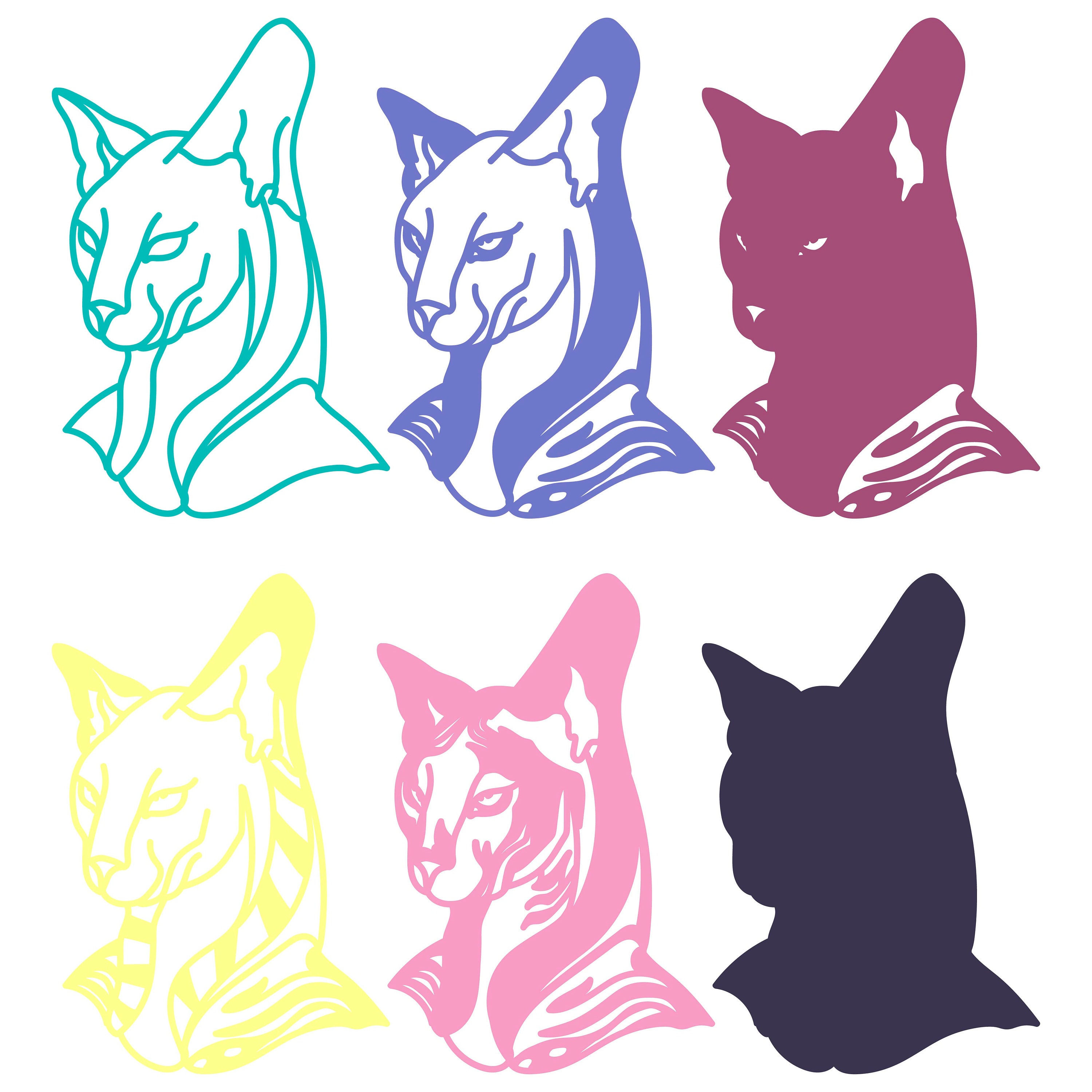 Bastet 3D Layer SVG/ Bastet 3D Mandala/ Bastet Paper Cut/ - Etsy