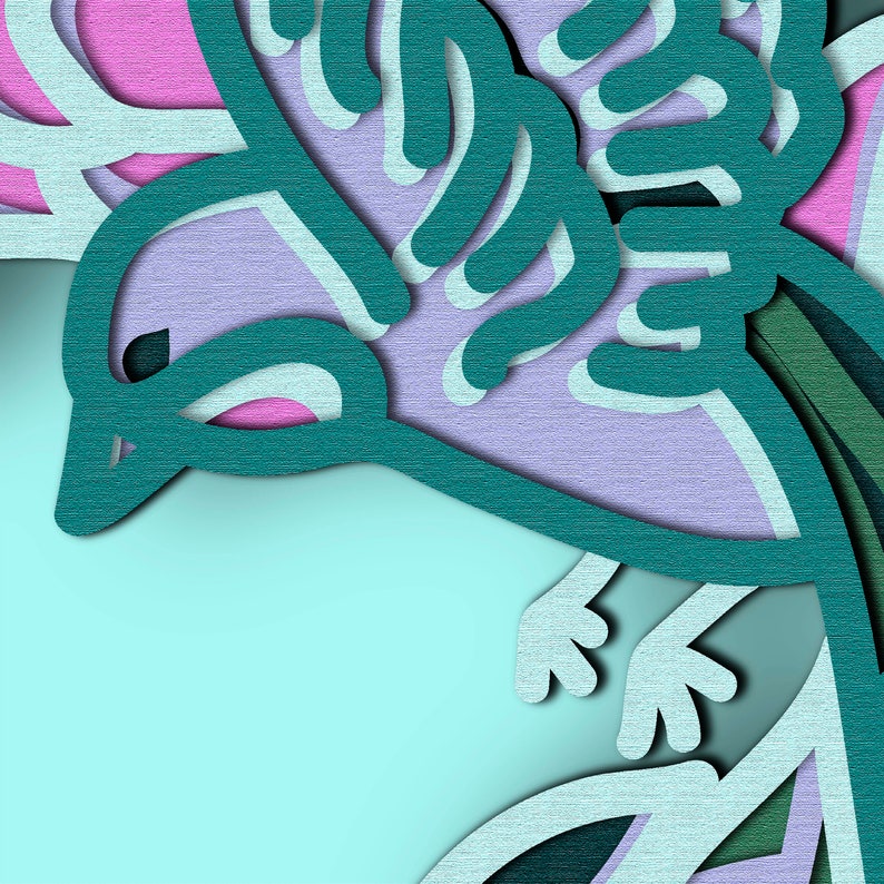 Birds SVG 3D layer/ Birds 3D cut/ Birds paper cut/ Plywood cut | Etsy