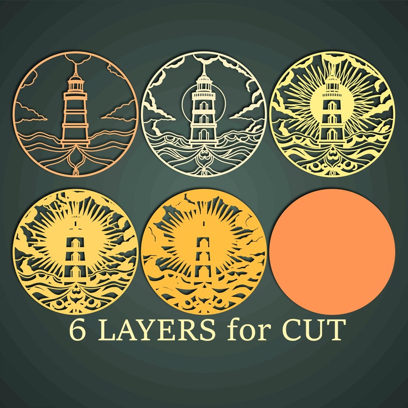 Lighthouse SVG/ 3d Multilayer Cut File, Cricut&glowforge, CNC, DIY ...