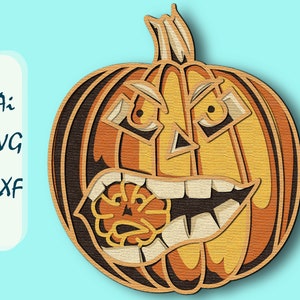 Pumpkin 3D Layer SVG/ Pumpkin 3D Mandala/ Pumpkin Paper Cut/ Plywood ...