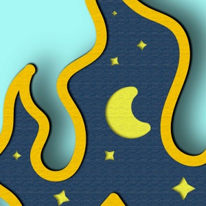 Fire Multilayer 3D SVG/ Fire 3D Cut/ Fire Paper Cut/ Plywood Cut 3D ...