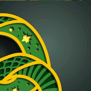 Snake Multilayer 3D SVG/ Snake Cnc Cut/ Snake Paper Cut/ Plywood Cut 3D ...