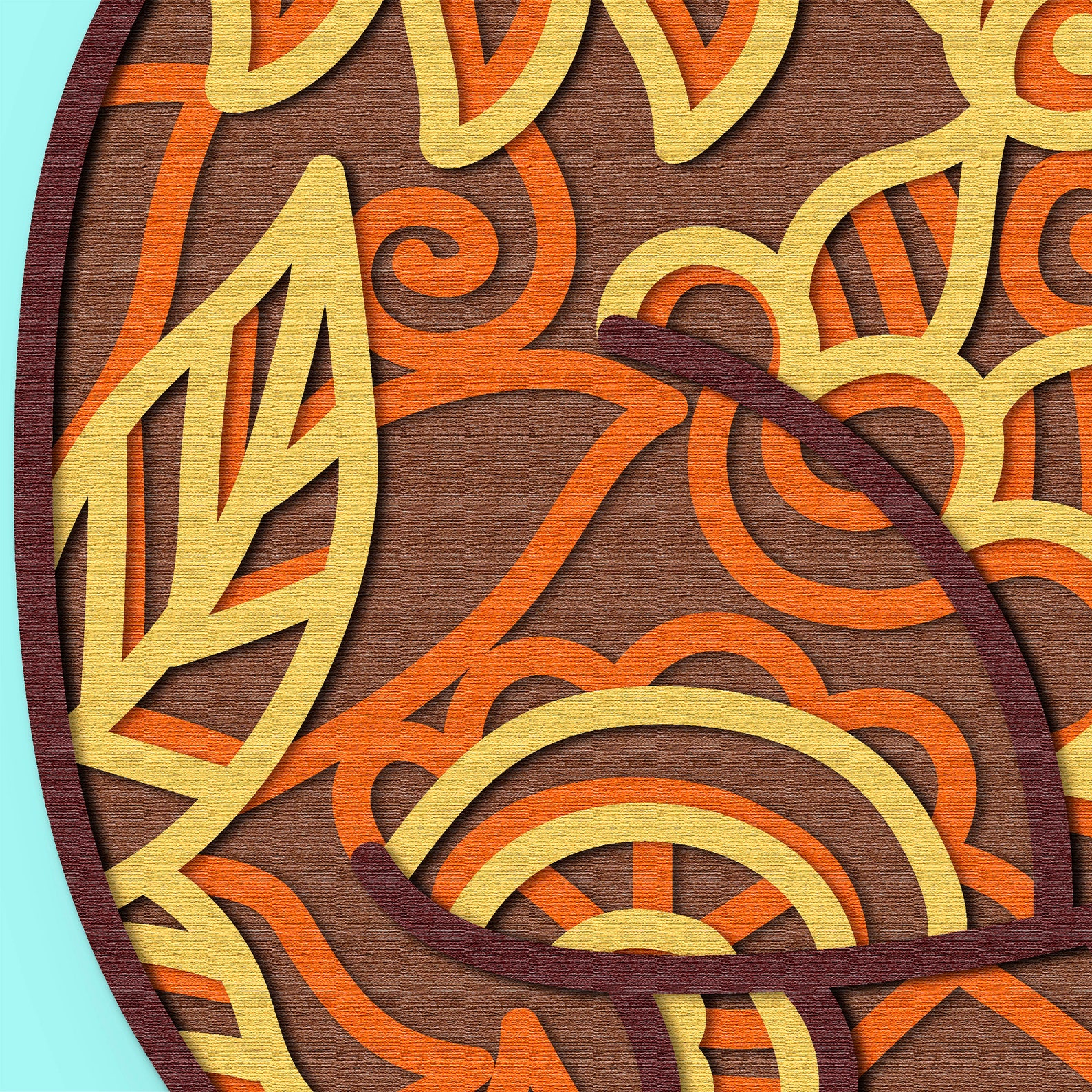 Red Panda 3D Layer SVG/Red Panda 3D mandala/Panda paper | Etsy