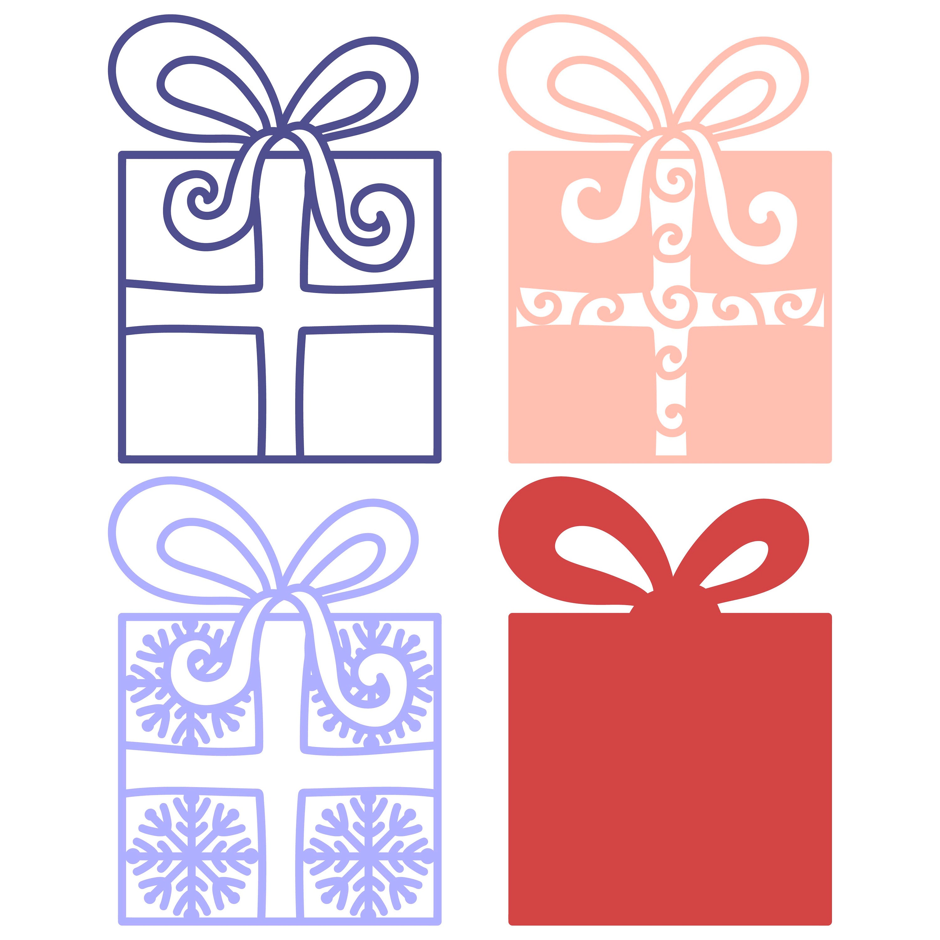 Art & Collectibles Christmas Gift multilayer SVG/ Christmas Gift cut ...