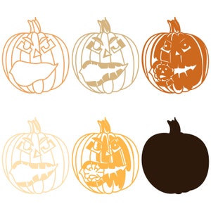 Pumpkin 3D Layer SVG/ Pumpkin 3D Mandala/ Pumpkin Paper Cut/ Plywood ...