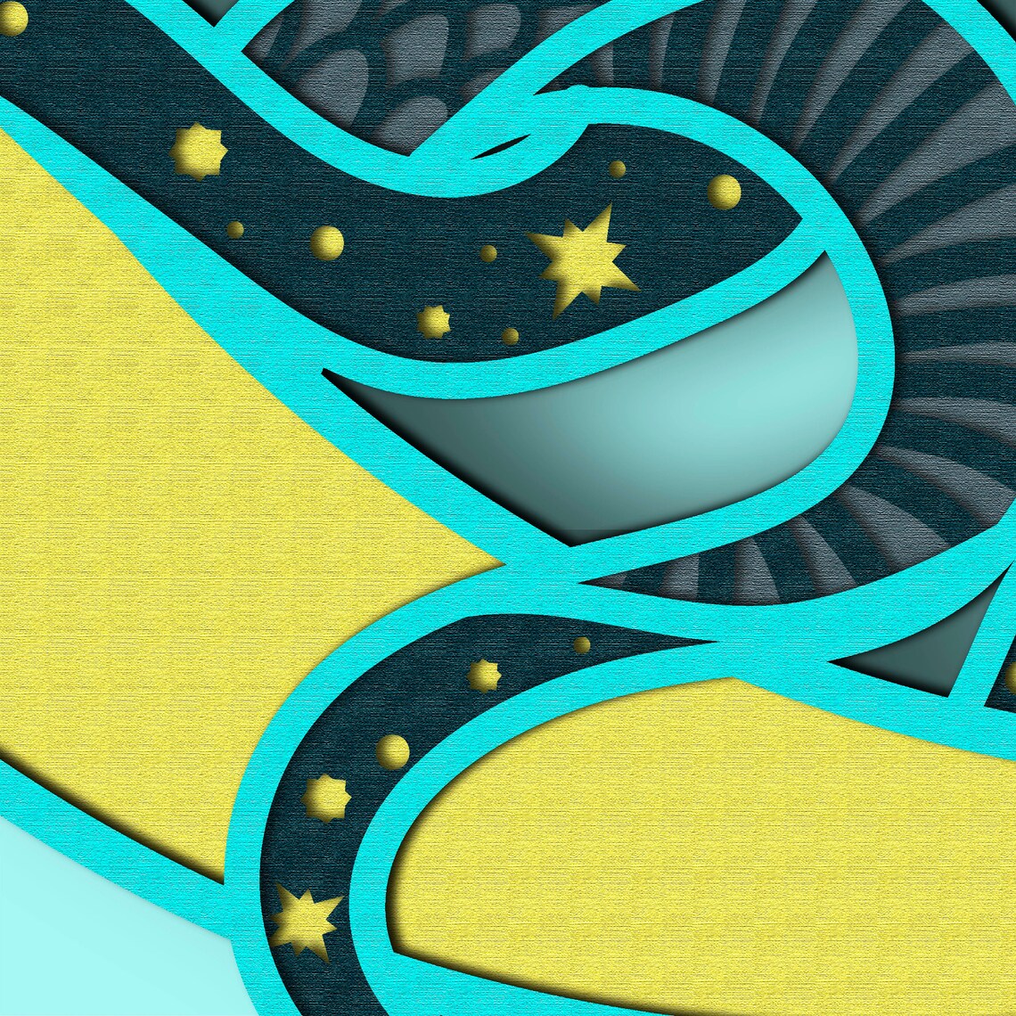 Snake Multilayer 3D SVG/ Snake 3D Cut/ Snake Paper Cut/ - Etsy