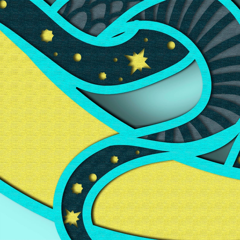 Snake Multilayer 3D SVG/ Snake 3D Cut/ Snake Paper Cut/ - Etsy