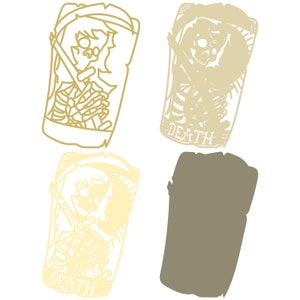 Death 3D Layer SVG/ Death 3D Mandala/ Death Paper Cut/ Plywood Cut 3D ...