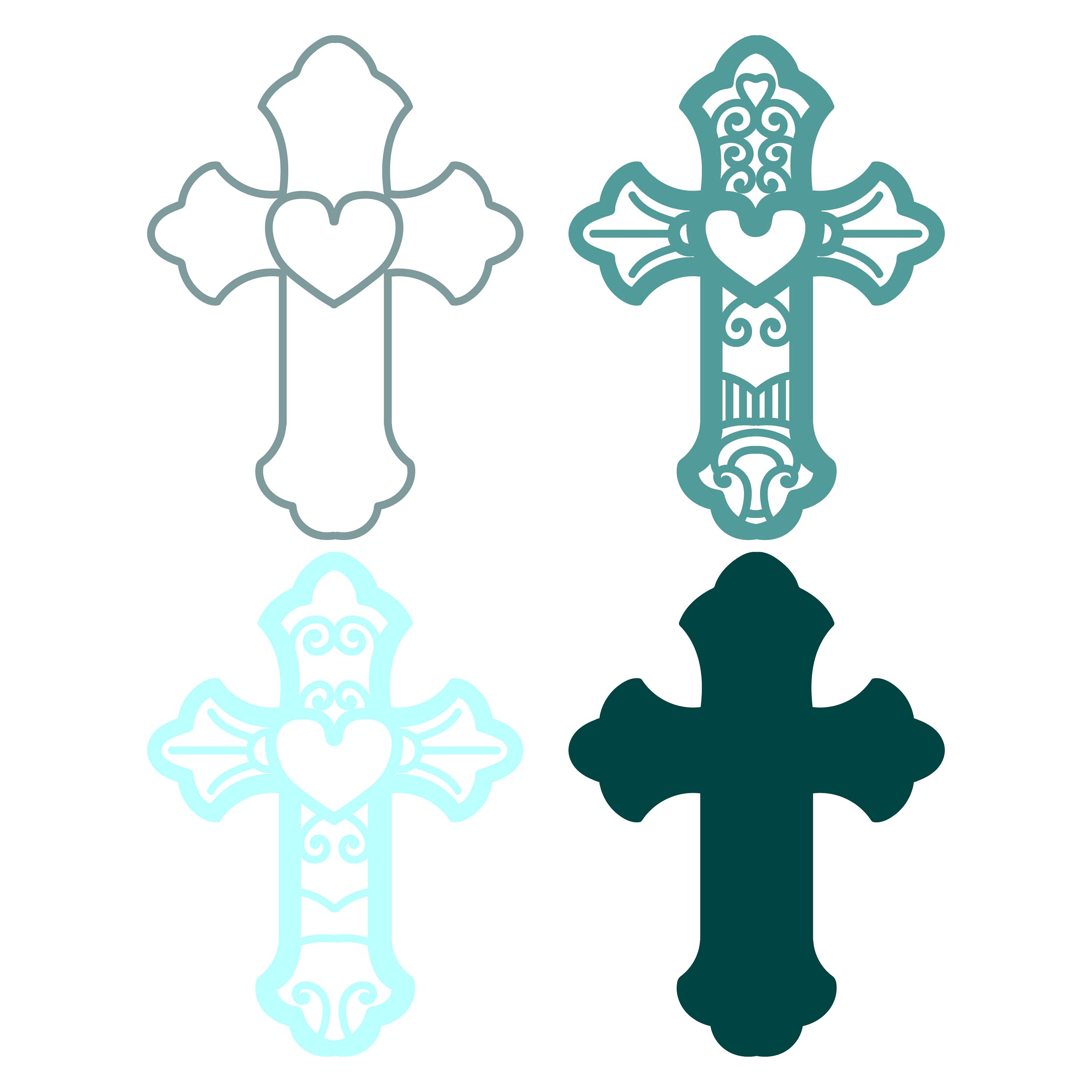 Cross Multilayer 3D SVG/ Cross 3D Mandala/ Cross Paper Cut/ - Etsy