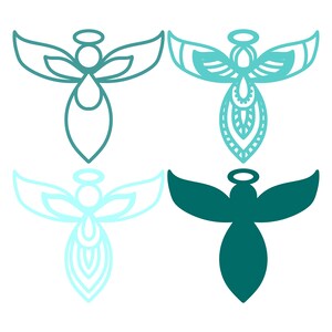 Angel 3D Layer Svg/angel 3D Mandala/angel Paper Cut/plywood Cut 3D ...