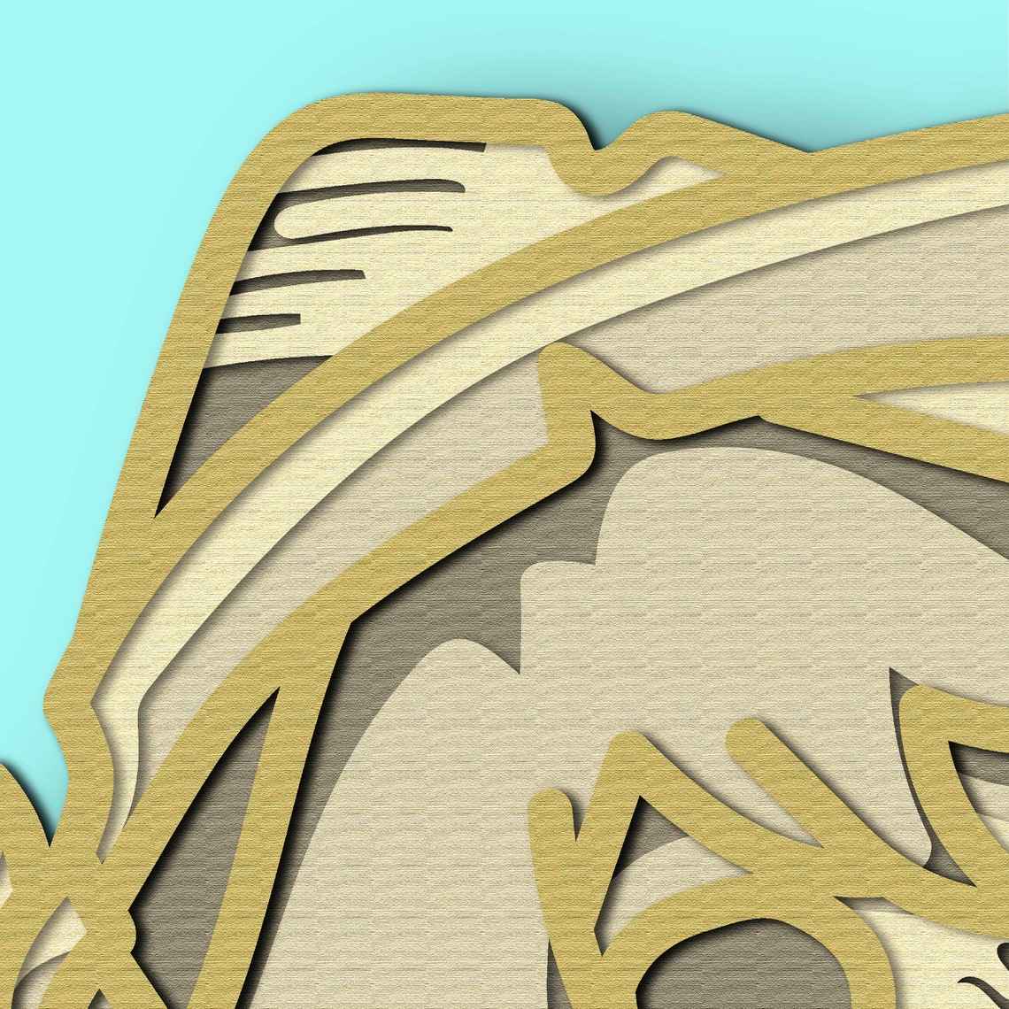 Death 3D Layer SVG/ Death 3D Mandala/ Death Paper Cut/ Plywood - Etsy