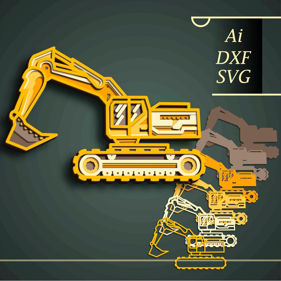 Excavadora multicapa SVG/Excavadora corte CNC/Excavadora corte láser ...