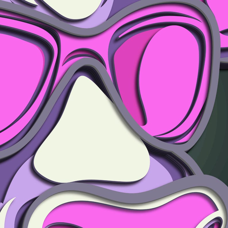 3D Cow SVG/ Multilayer Cut File, Cricut&glowforge, Shadow Box, CNC ...