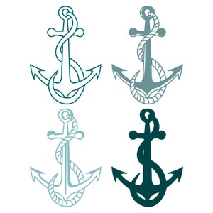 Anchor 3D Layer SVG/ Anchor 3D Mandala/ Anchor Paper Cut/ Plywood Cut ...