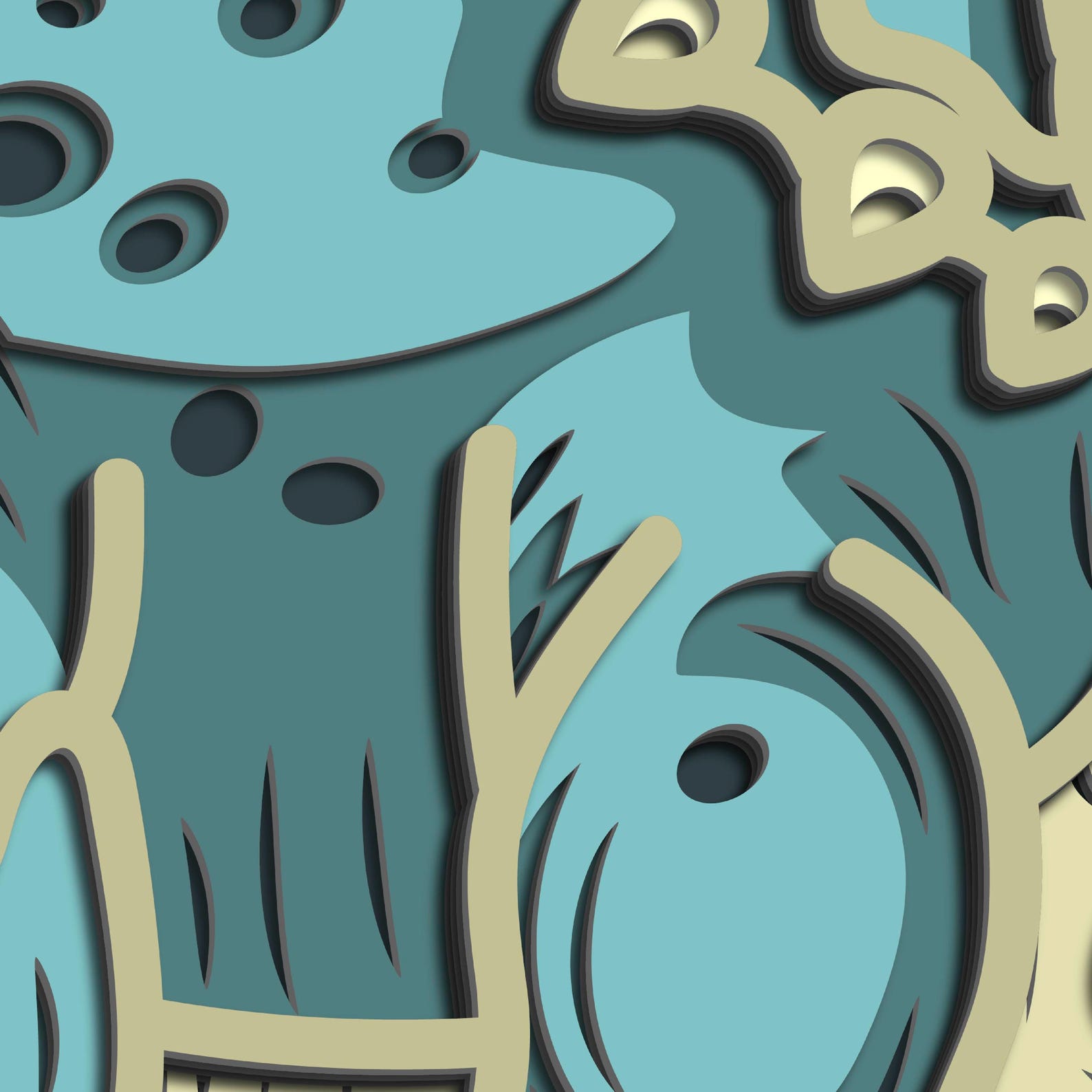 3D Triceratops SVG: Dinosaur, Multilayer Cut File, Cricut&glowforge ...