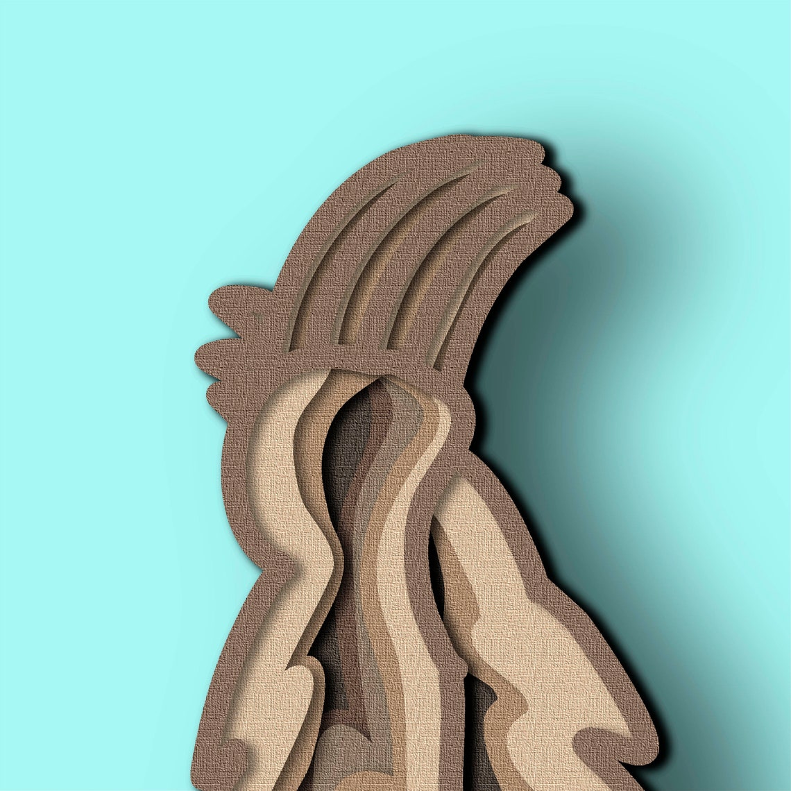 Sloth Multilayer 3D SVG/ Sloth 3D Mandala/ Sloth Paper Cut/ - Etsy