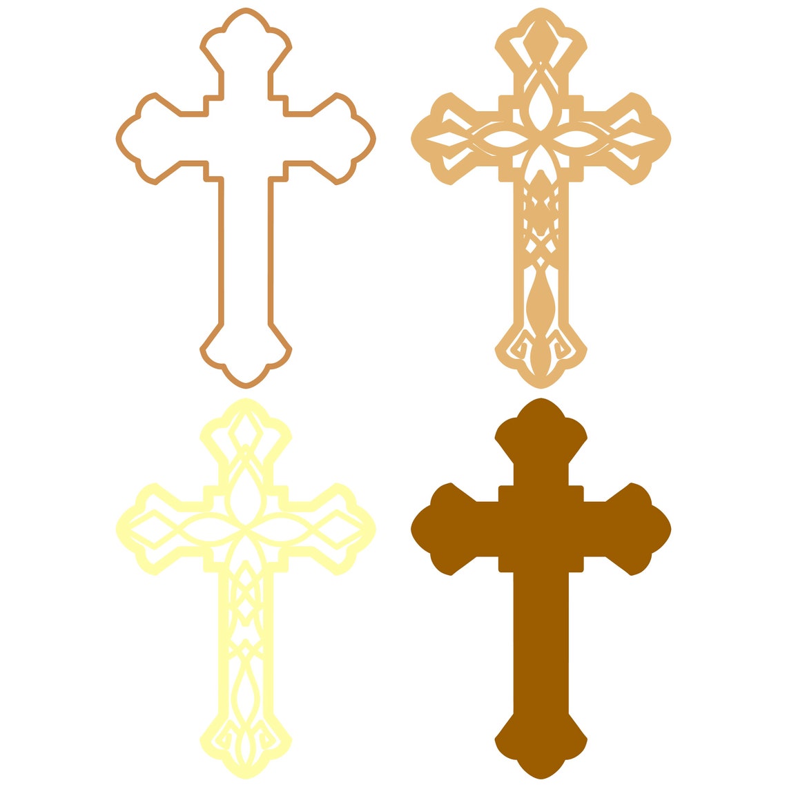 Cross Multilayer 3D SVG/ Cross 3D Mandala/ Cross Paper Cut/ | Etsy