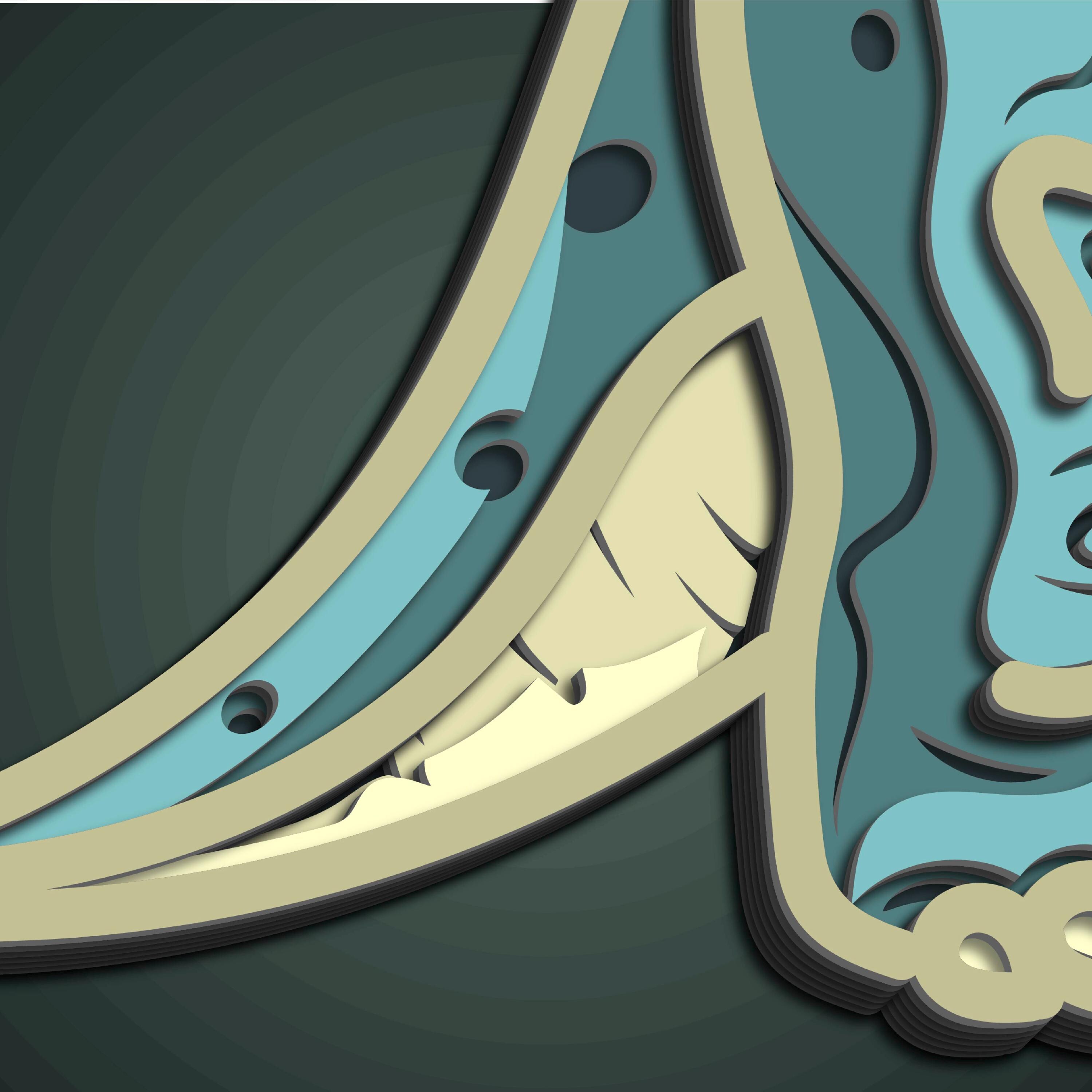3D Triceratops SVG: Dinosaur, Multilayer Cut File, Cricut&glowforge ...