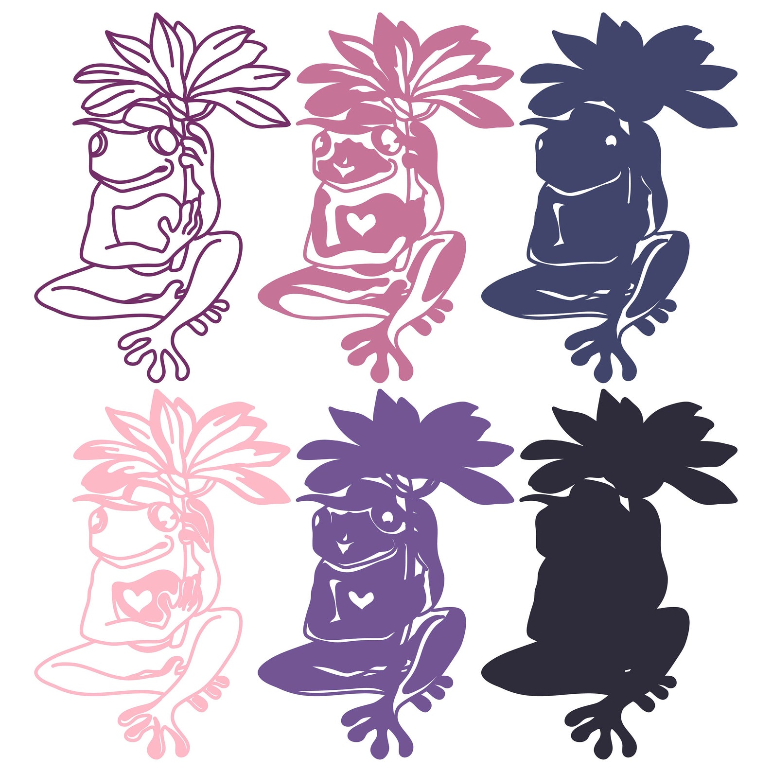 Frog Multilayer / Frog SVG 3D Layer/ Frog 3D Mandala/ Frog - Etsy